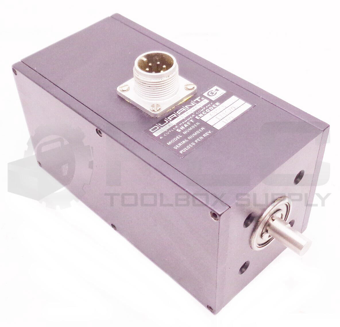 NEW DURANT 48065 SHAFT ENCODER 100 PULSES PER REV CUTLER-HAMMER - PLC ...