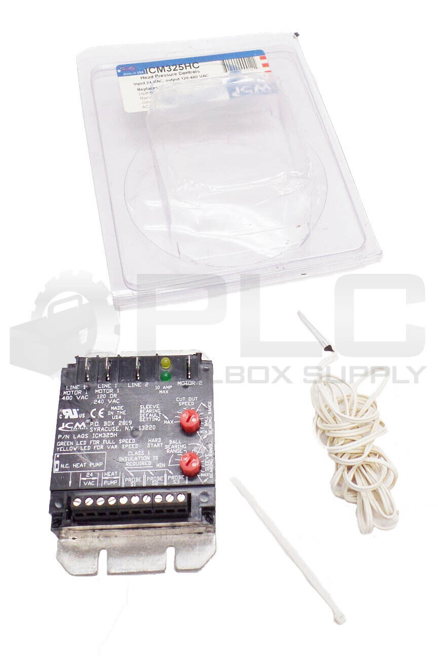 NEW ICM CONTROLS ICM325HC HEAD PRESSURE CONTROLS 24VAC ICM325H - PLC ...