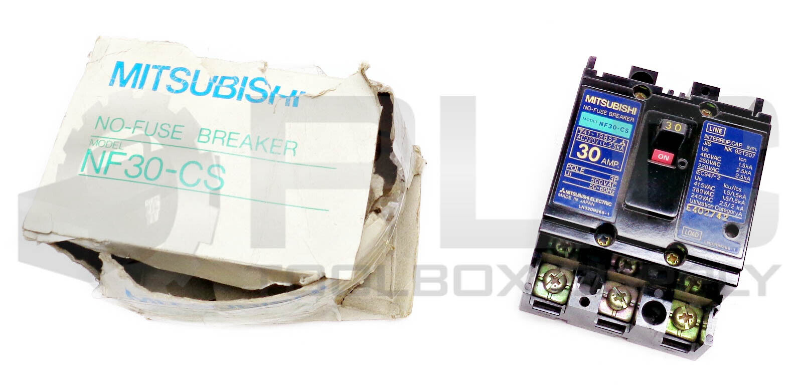 NEW MITSUBISHI NF30-CS NO-FUSE CIRCUIT BREAKER 30 AMP 500VAC 50-60 HZ ...