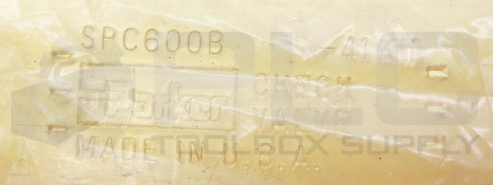 NEW PARKER SPC600B CHECK VALVE SPC600B-41KW 2000PSI - PLC Toolbox Supply