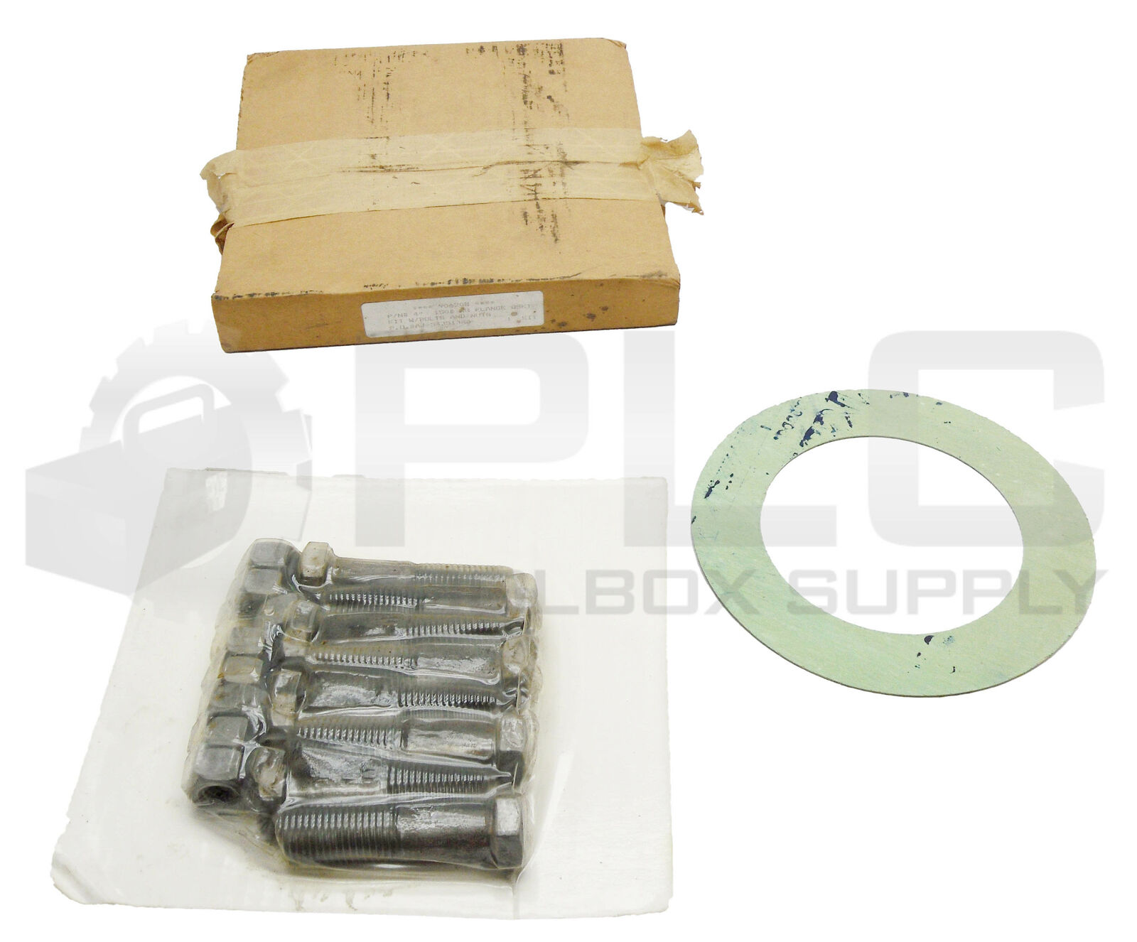 NEW 906208 4" RG FLANGE GASKET KIT W/ NUTS & BOLTS - PLC Toolbox Supply