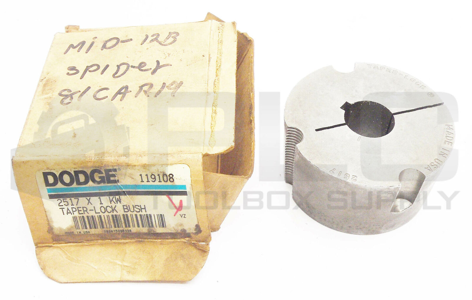NEW ABB DODGE RELIANCE 119108 TAPER-LOCK BUSHING 2517 X 1 KW - PLC ...