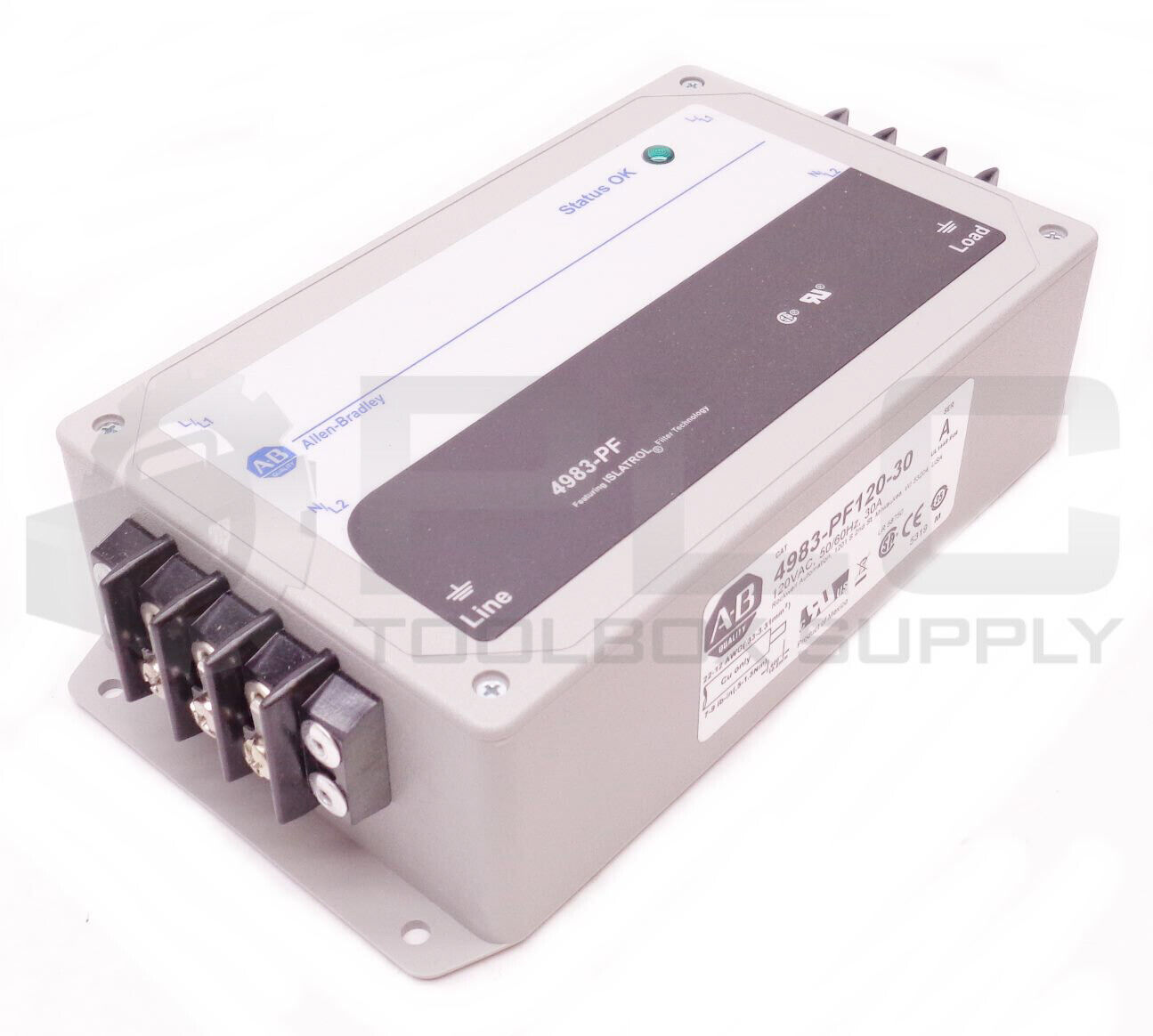 NEW ALLEN BRADLEY 4983-PF120-30 SER A PANEL MOUNT FILTER 120VAC 50/60HZ ...