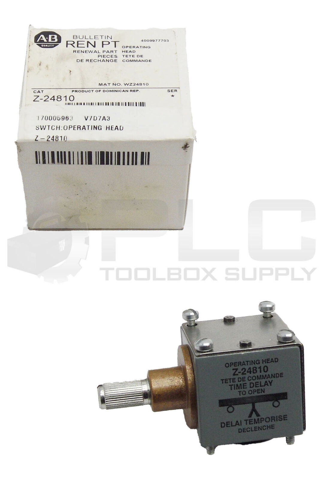 NEW ALLEN BRADLEY Z-24810 OPERATING HEAD FOR LIMIT SWITCH - PLC Toolbox ...
