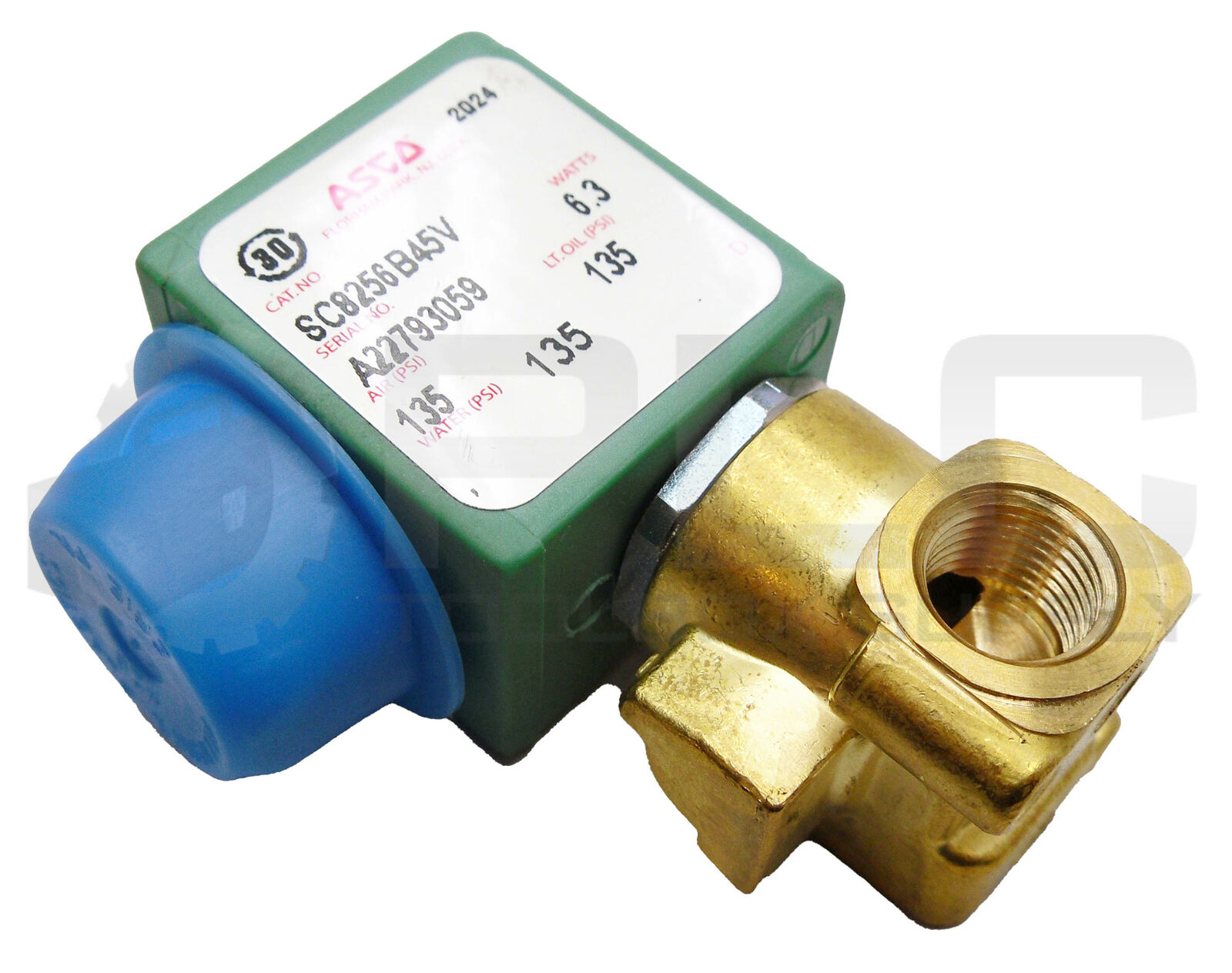 NEW ASCO SC8256B45V SOLENOID VALVE 135 PSI 6.3 WATTS 110-120V 50-60Hz ...