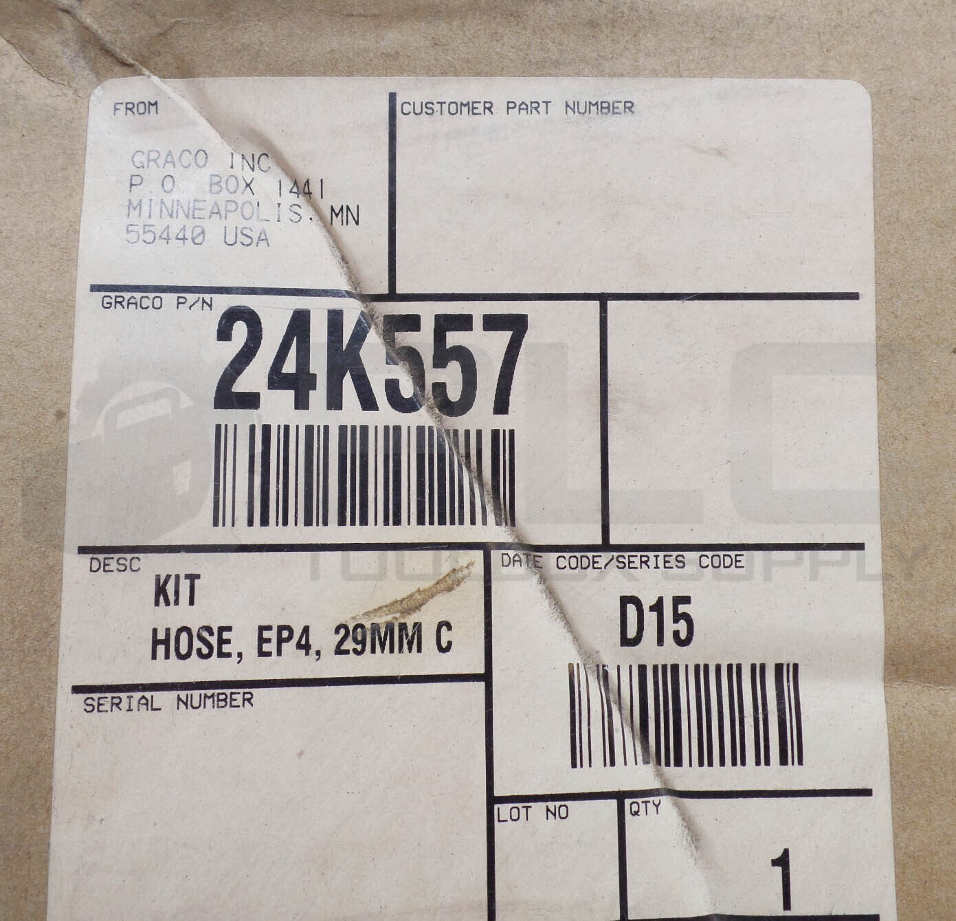 NEW GRACO 24K557 HOSE KIT EP4 29MM C - PLC Toolbox Supply