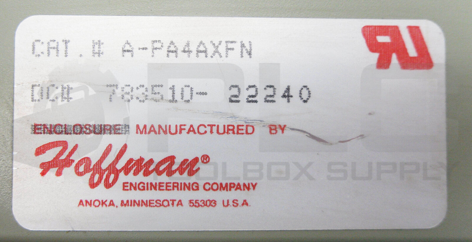 NEW HOFFMAN A-PA4AXFN PANEL COOLING FAN 783510-22240 - PLC Toolbox Supply