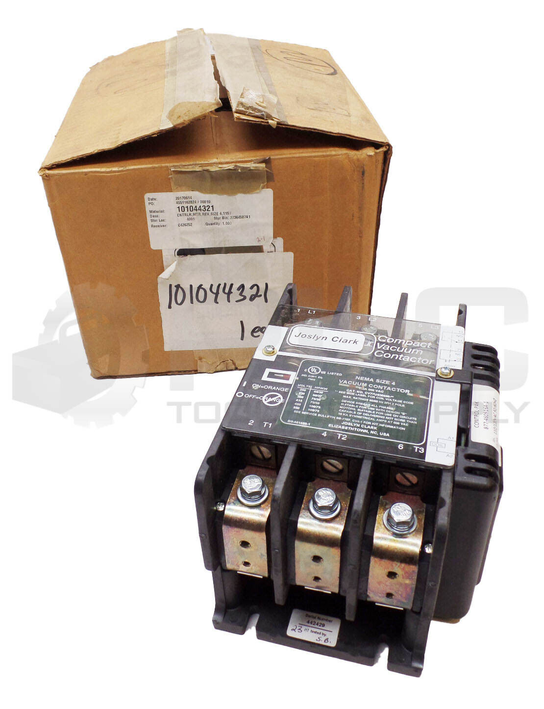 NEW JOSLYN CLARK CV77U030406-** COMPACT VACUUM CONTACTOR W/ B77-460916A ...