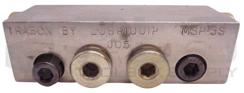 NEW LUBRIQUIP TRABON MANZEL MSP-5S DIVIDER VALVE - PLC Toolbox Supply