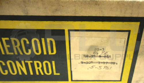 NEW MERCOID CONTROL PG-3 RG P2 DIFFERENTIAL PRESSURE SWITCH 120/240V ...