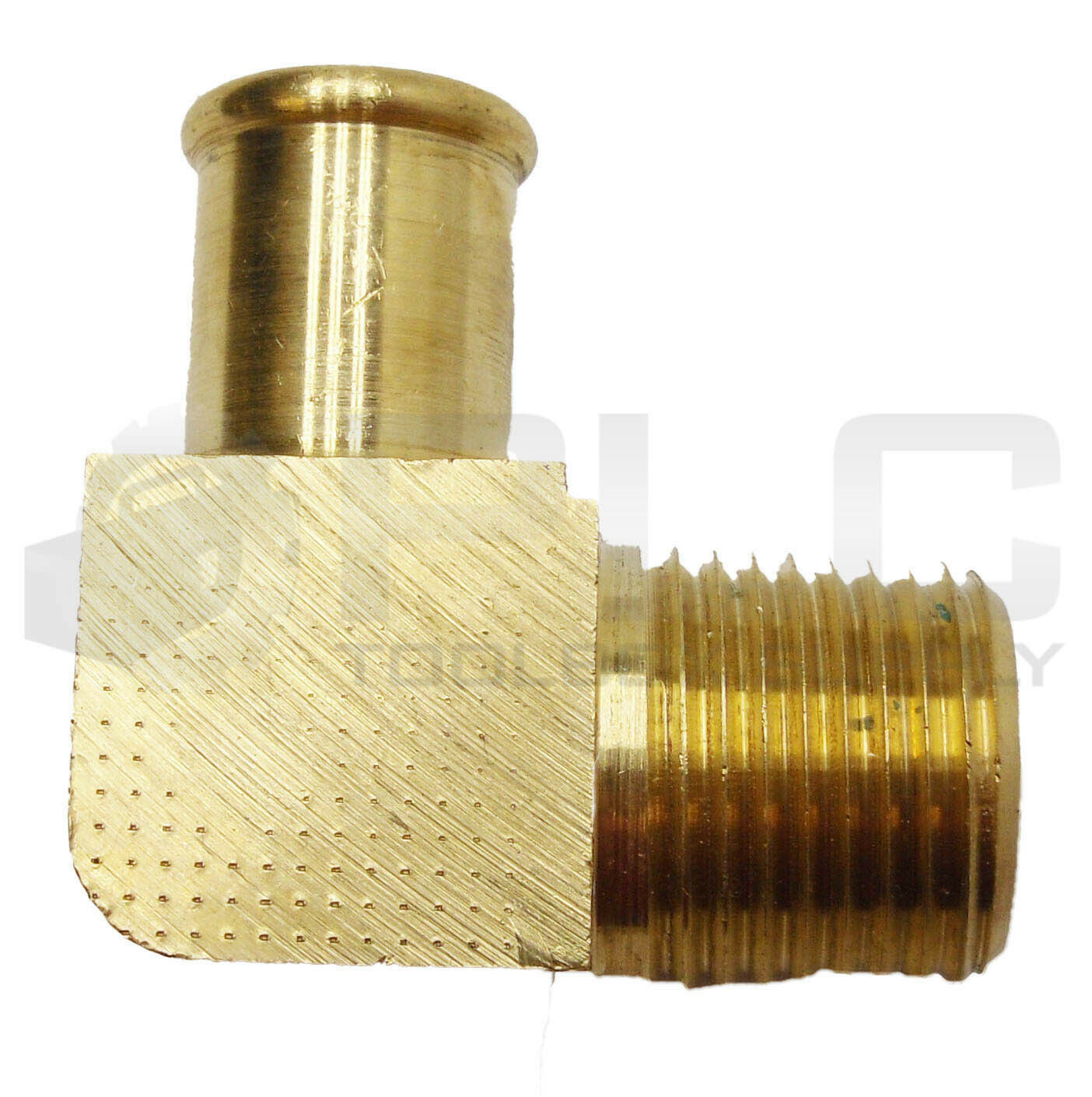 LOT OF 4 NEW PARKER 5/8 x 1/2 NPT HOSE BARB 90 DEGREE ELBOW BRASS FITTING - PLC Toolbox Supply