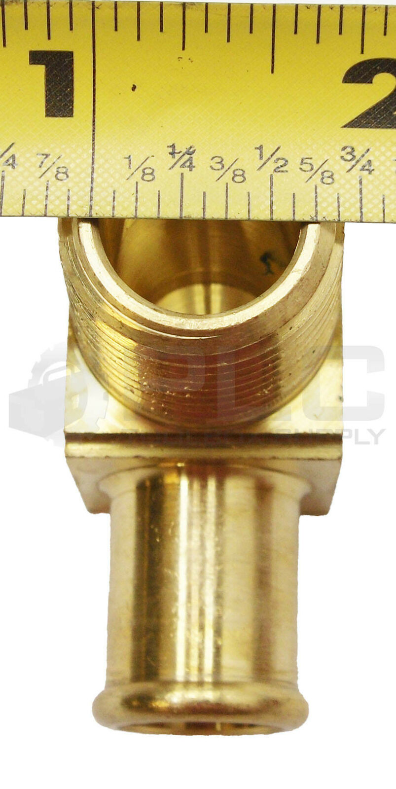 LOT OF 4 NEW PARKER 5/8 x 1/2 NPT HOSE BARB 90 DEGREE ELBOW BRASS FITTING - PLC Toolbox Supply