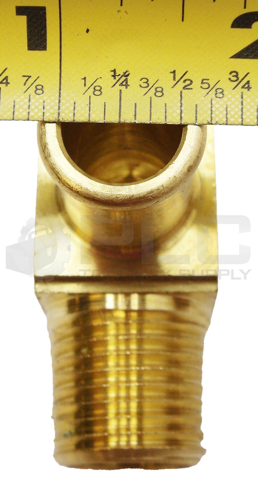 LOT OF 4 NEW PARKER 5/8 x 1/2 NPT HOSE BARB 90 DEGREE ELBOW BRASS FITTING - PLC Toolbox Supply