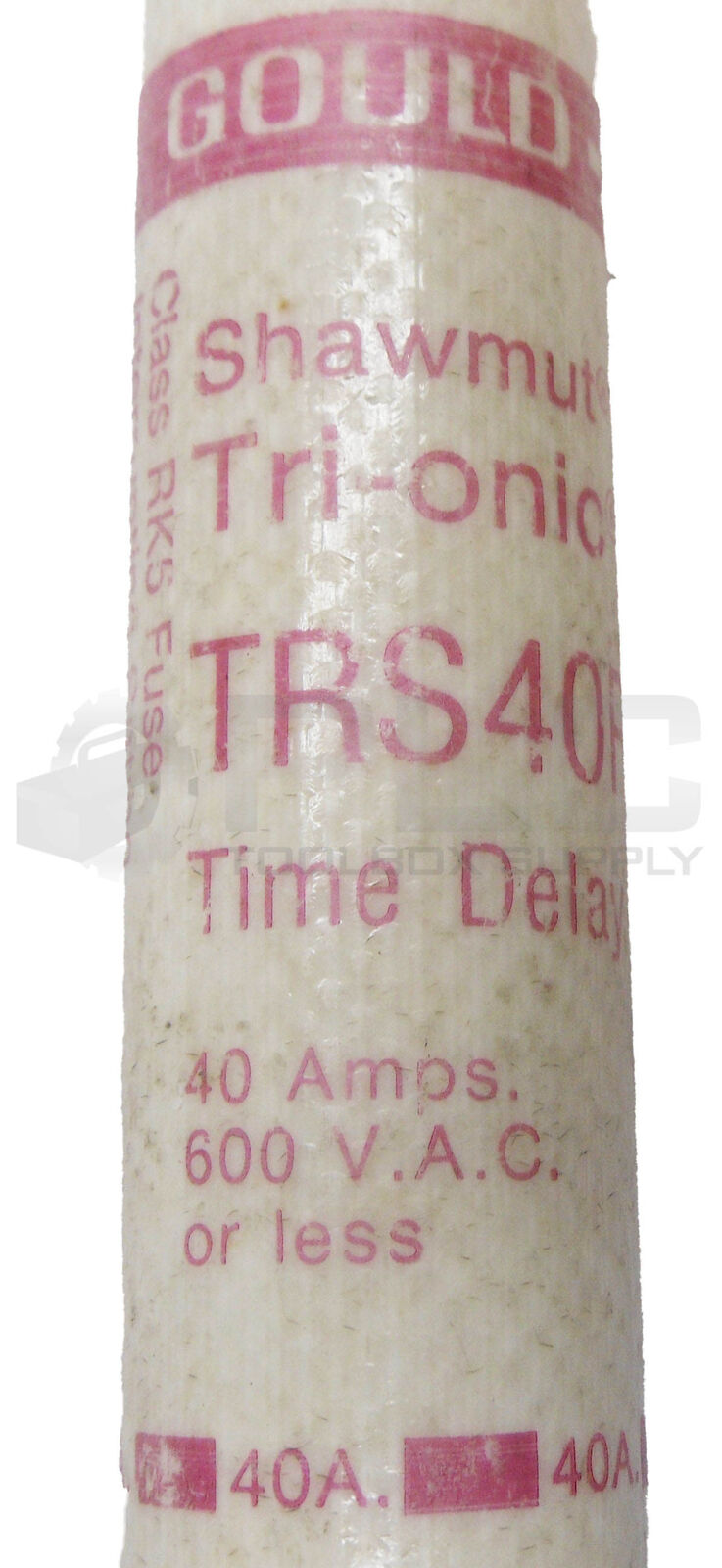 LOT OF 5 NEW GOULD SHAWMUT TRS40R TIME DELAY FUSE 40A 600VAC 300VDC ...