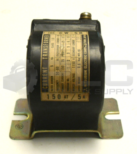 MITSUBISHI CW-5R CURRENT TRANSFORMER 150AT/5A - PLC Toolbox Supply