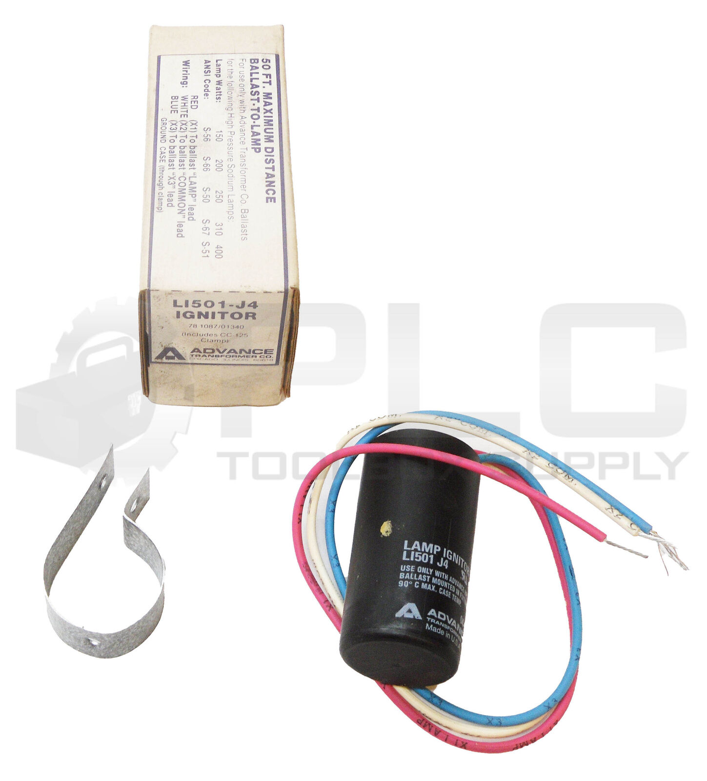 NEW ADVANCE LI501-J4 IGNITOR REPLACEMENT KIT - PLC Toolbox Supply