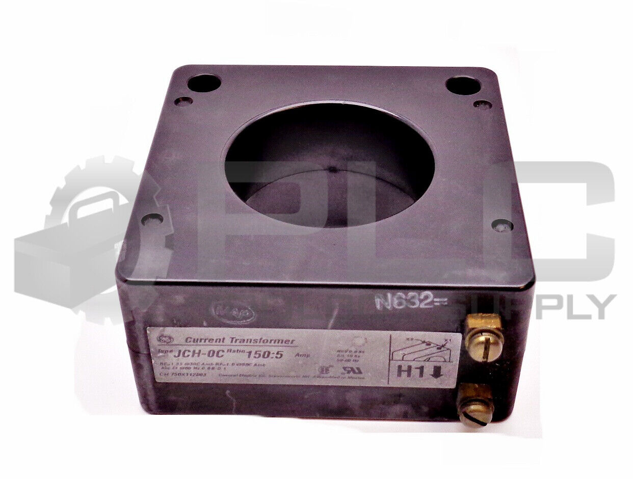 NEW GE JCH-0C CURRENT TRANSFORMER RATIO 150:5 - PLC Toolbox Supply