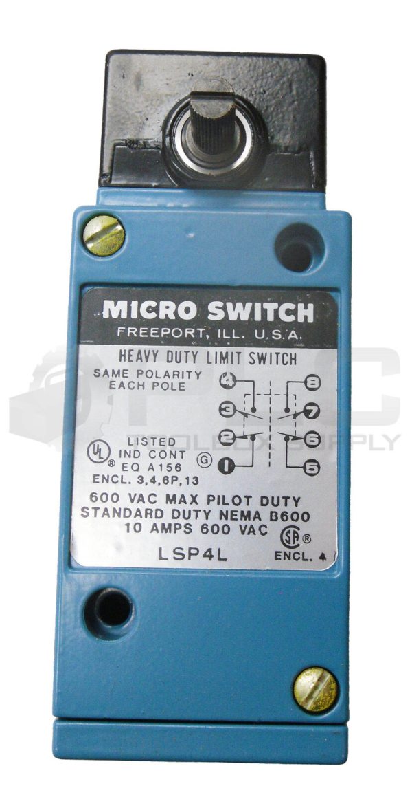 NEW HONEYWELL MICRO SWITCH LSP4L LIMIT SWITCH - PLC Toolbox Supply