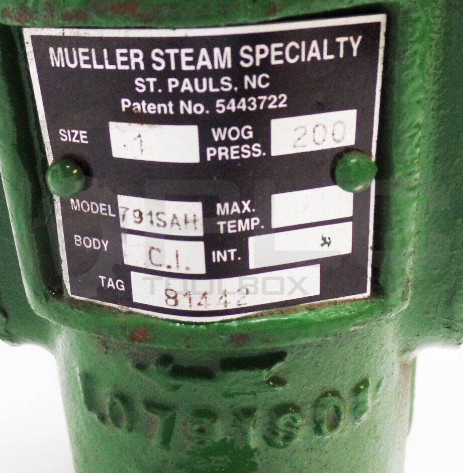 NEW MUELLER STEAM SPECIALTY 791SAH STRAINER 1" 200WOG *READ* - PLC ...