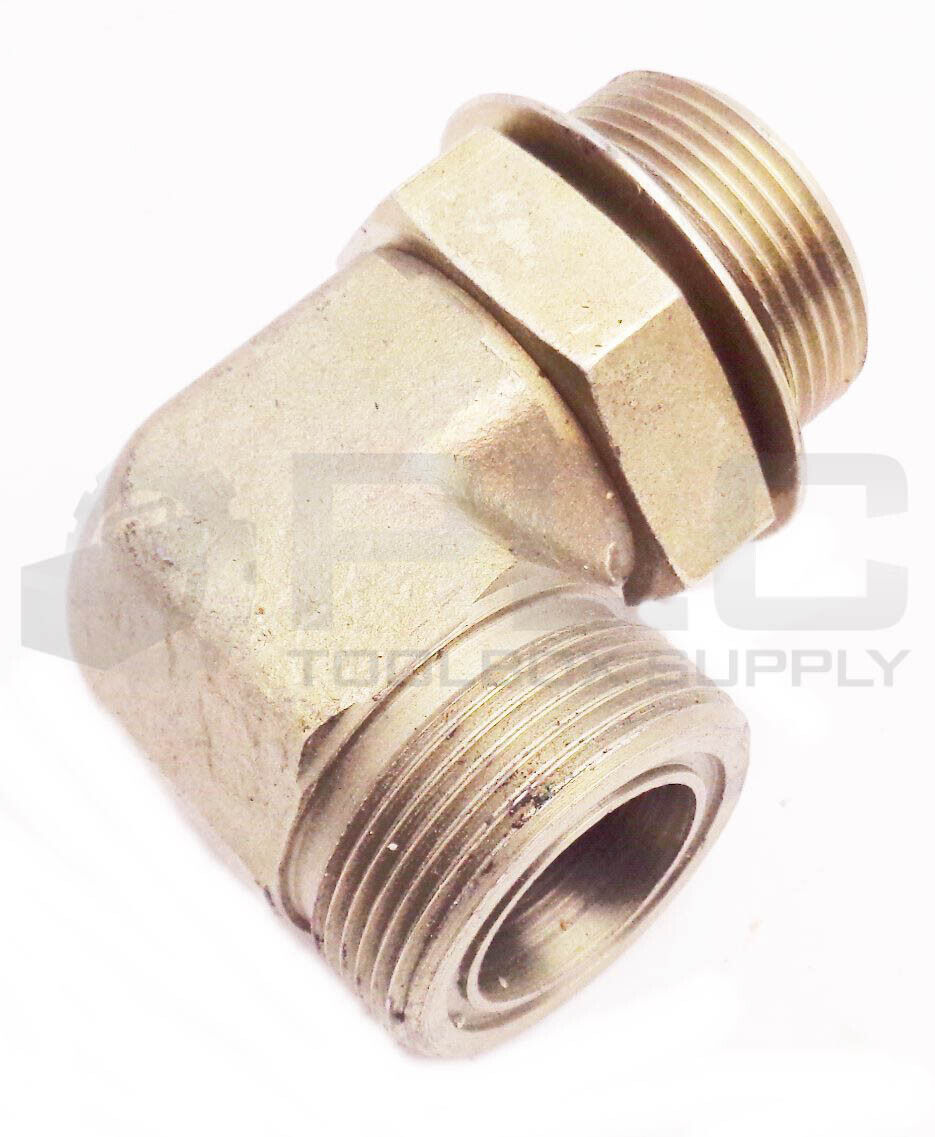 NEW PARKER 90 DEGREE ELBOW FITTING 1" ID SEALS 1-3/4 " OD MALE, 1-5/8 ...