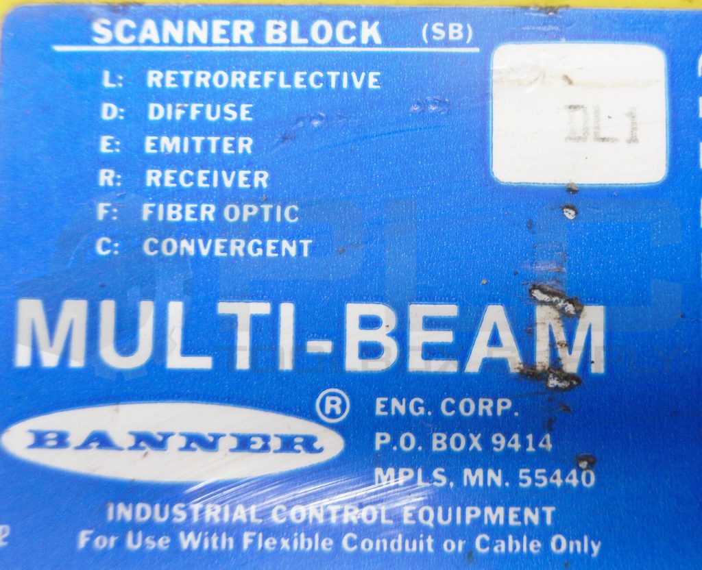 BANNER DL1 MULTIBEAM PHOTOELECTRIC SENSOR - PLC Toolbox Supply
