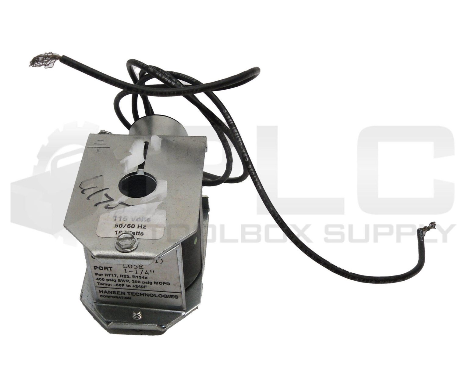 HANSEN HS4A SOLENOID VALVE 1-1/4" PORT 16W W/ 70-0271 COIL 115V 50/60HZ ...