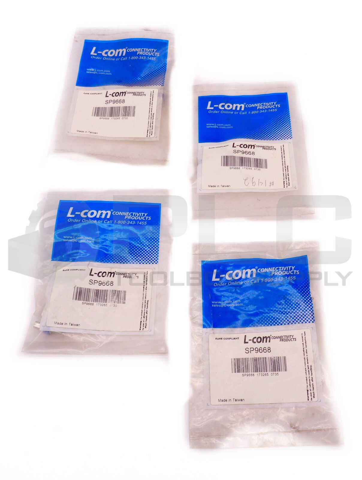 LOT OF 4 NEW L-COM SP9668 MODEM ADAPTER FEMALE/FEMALE - PLC Toolbox Supply