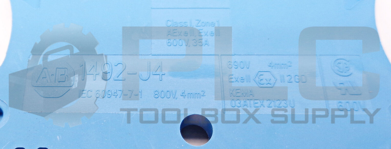 LOT OF 5 NEW ALLEN BRADLEY 1492-J4 TERMINAL BLOCK - PLC Toolbox Supply