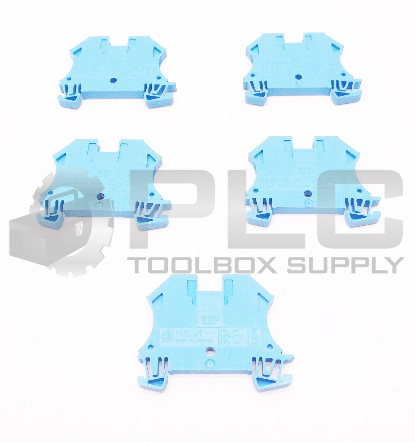 LOT OF 5 NEW ALLEN BRADLEY 1492-J4 TERMINAL BLOCK - PLC Toolbox Supply