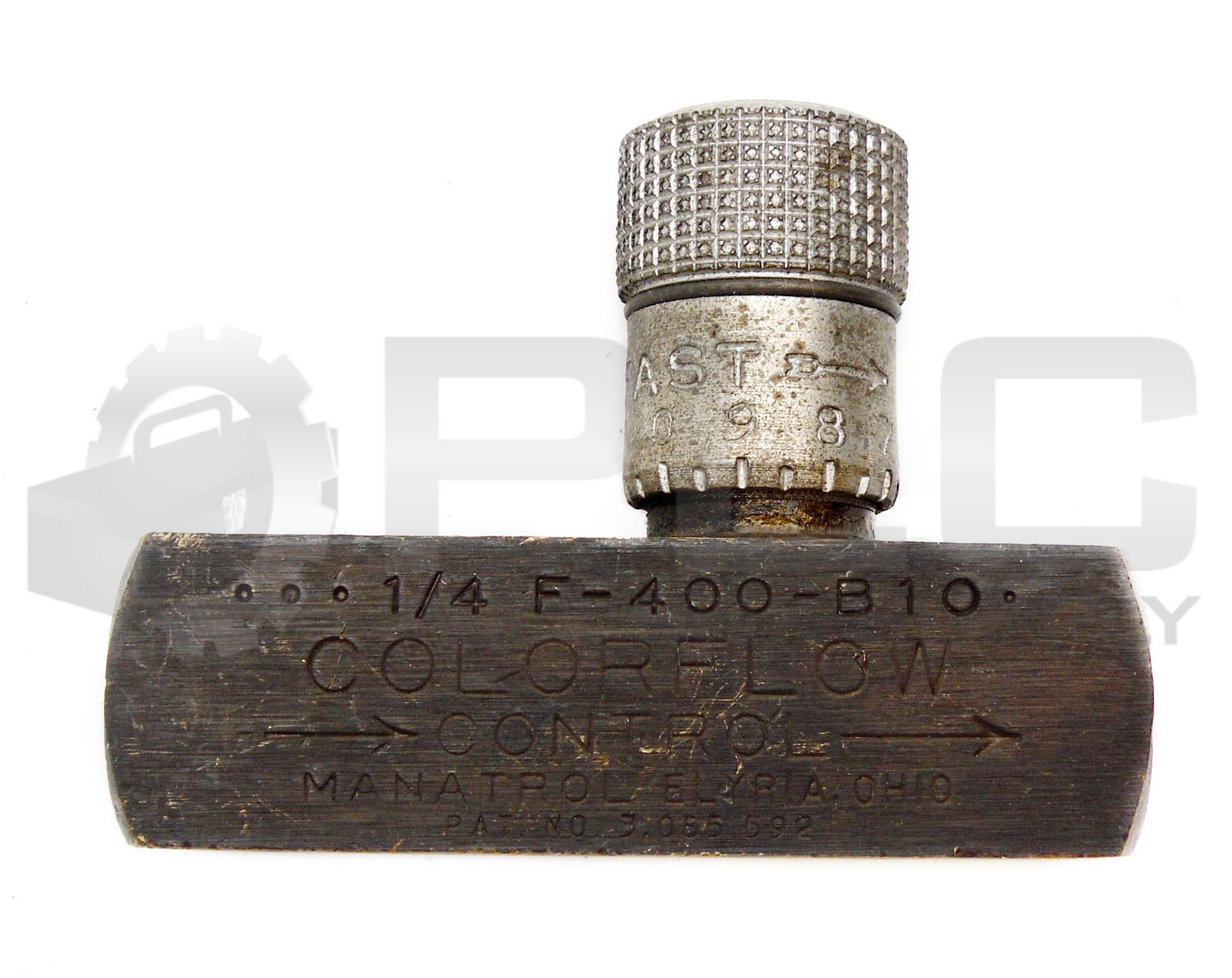 MANATROL 1/4 F-400-B10 COLORFLOW CONTROL VALVE 1/4" F400B10 - PLC ...