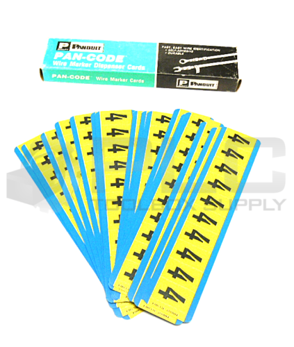 NEW BOX OF 17 PANDUIT PCL100-4 MARKER LABELS - PLC Toolbox Supply