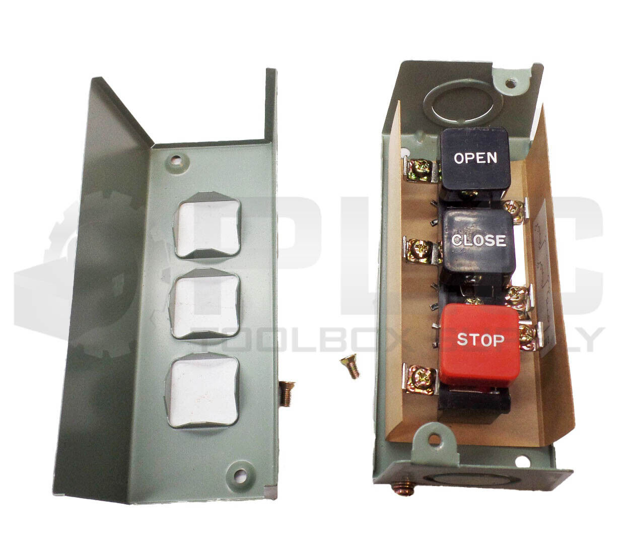 NEW GLEASON PBU-3 PUSH BUTTON STATION 3A 240VAC - PLC Toolbox Supply