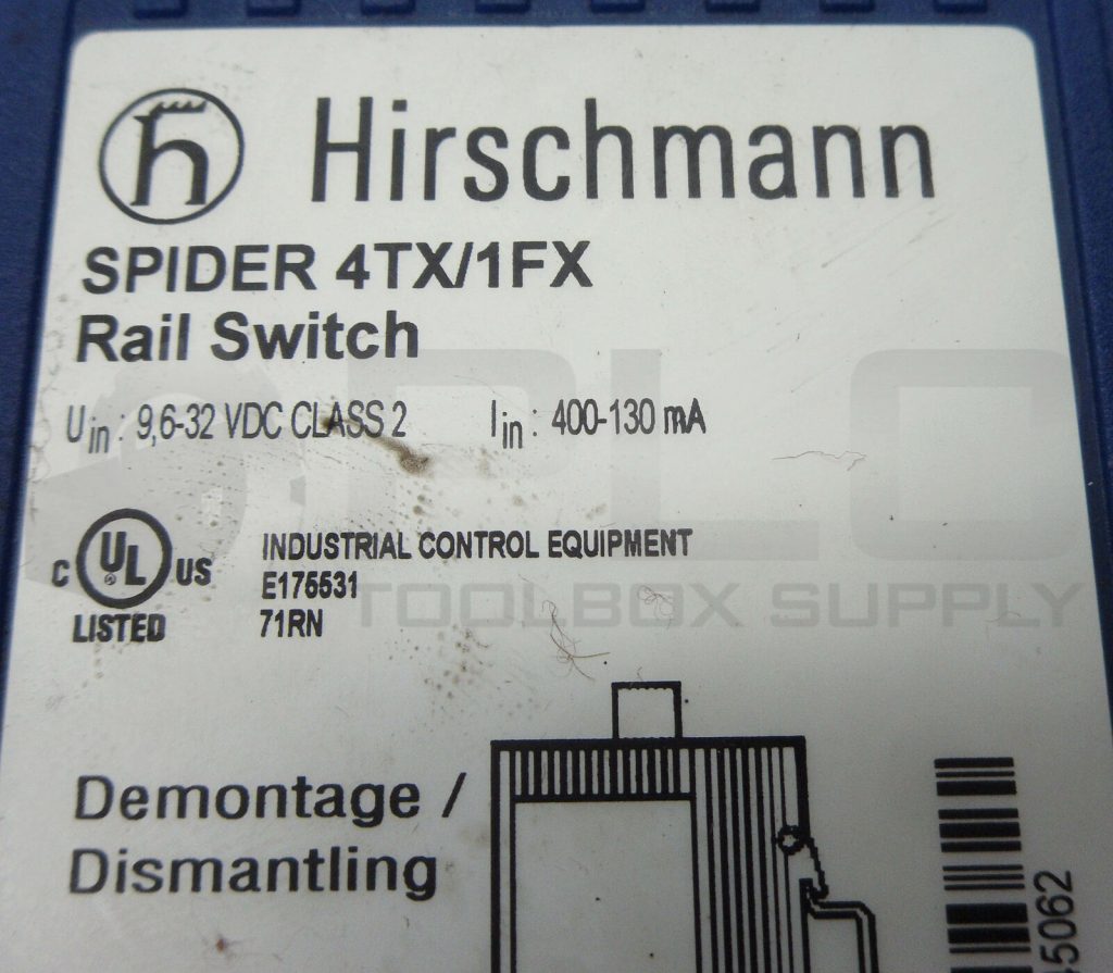 NEW HIRSCHMANN 4TX/1FX RAIL SWITCH 4 PORT INDUSTRIAL ETHERNET SWITCH ...