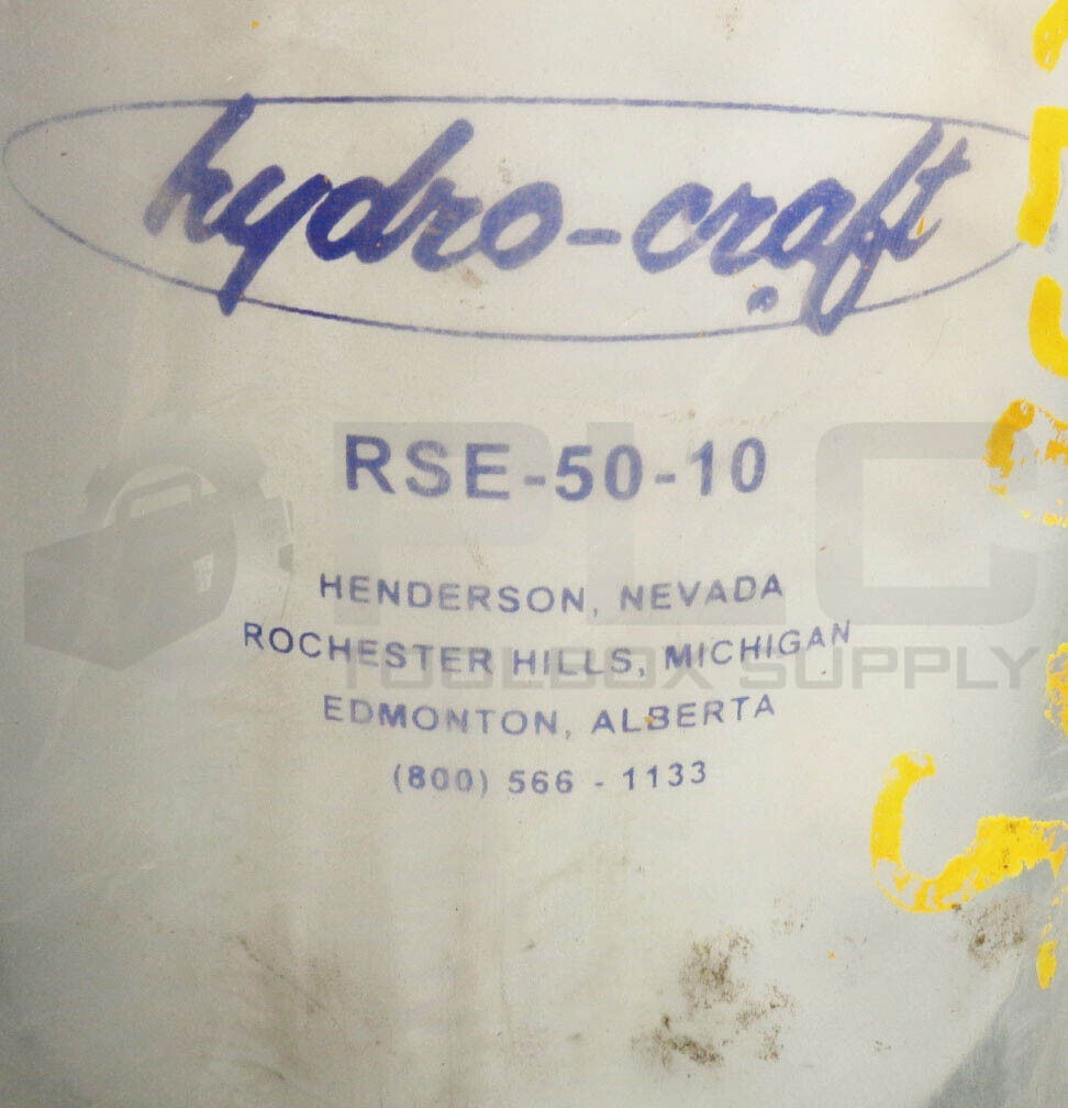 NEW HYDRO CRAFT RSE-50-10 FILTER - PLC Toolbox Supply