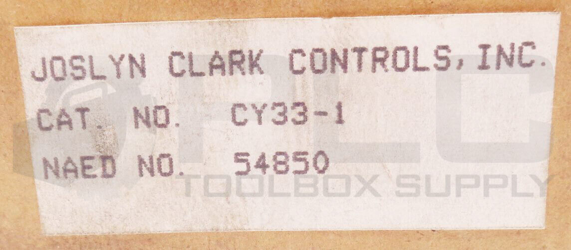 NEW JOSLYN CLARK CONTROLS CY33-1 CONTACT KIT 54850 SB-6000 - PLC Toolbox Supply