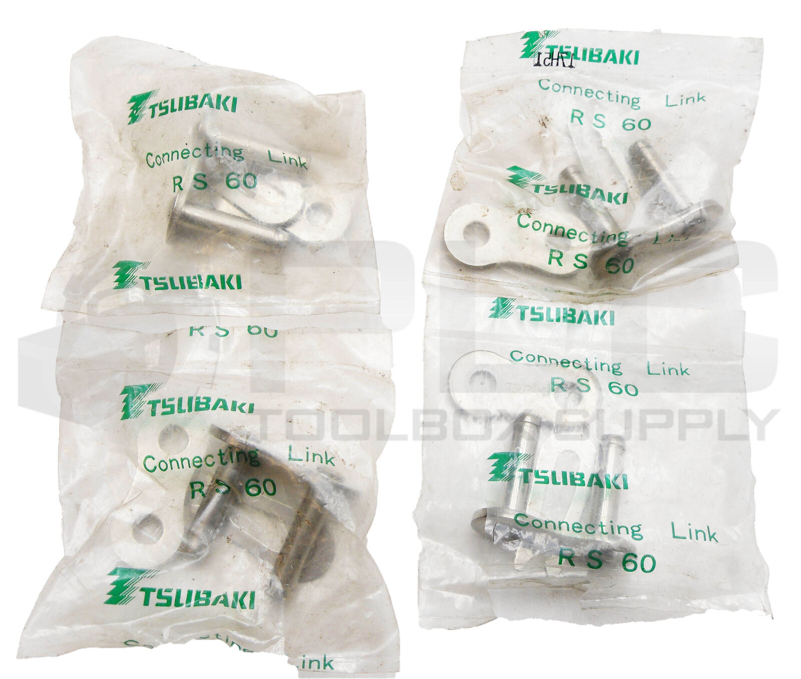 LOT OF 4 NEW SEALED TSUBAKI RS 60 CONNECTING LINK - PLC Toolbox Supply
