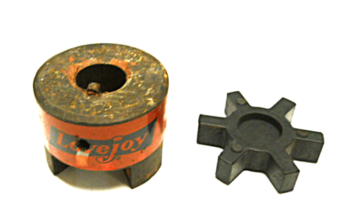 LOVEJOY 1.250 L-110 JAW COUPLING WITH 11724 RUBBER SPIDER INSERT - PLC ...