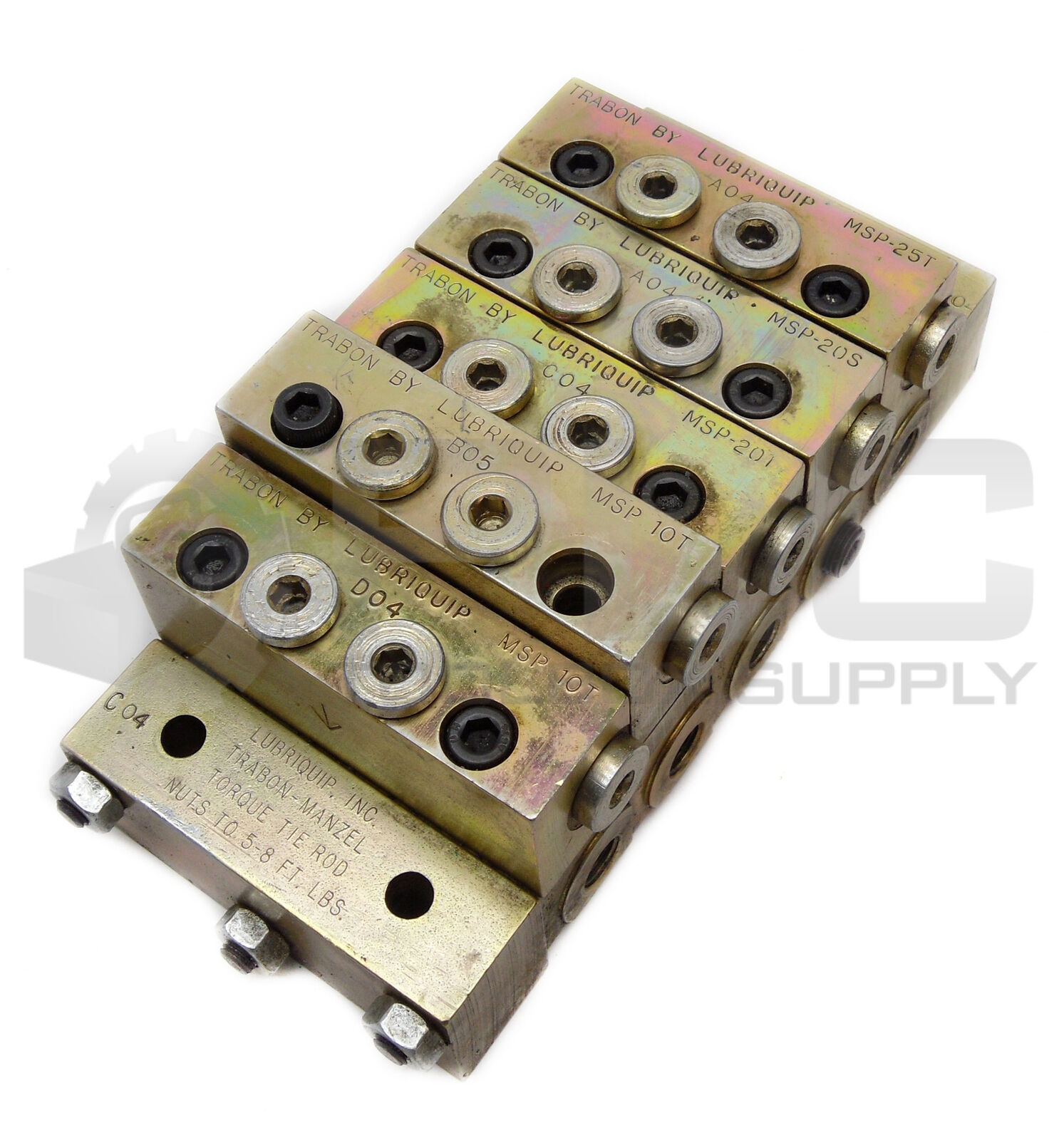 LUBRIQUIP MSP-25T MANIFOLD DIVIDER VALVE MSP-20S,MSP-20T,MSP-10T(2 ...