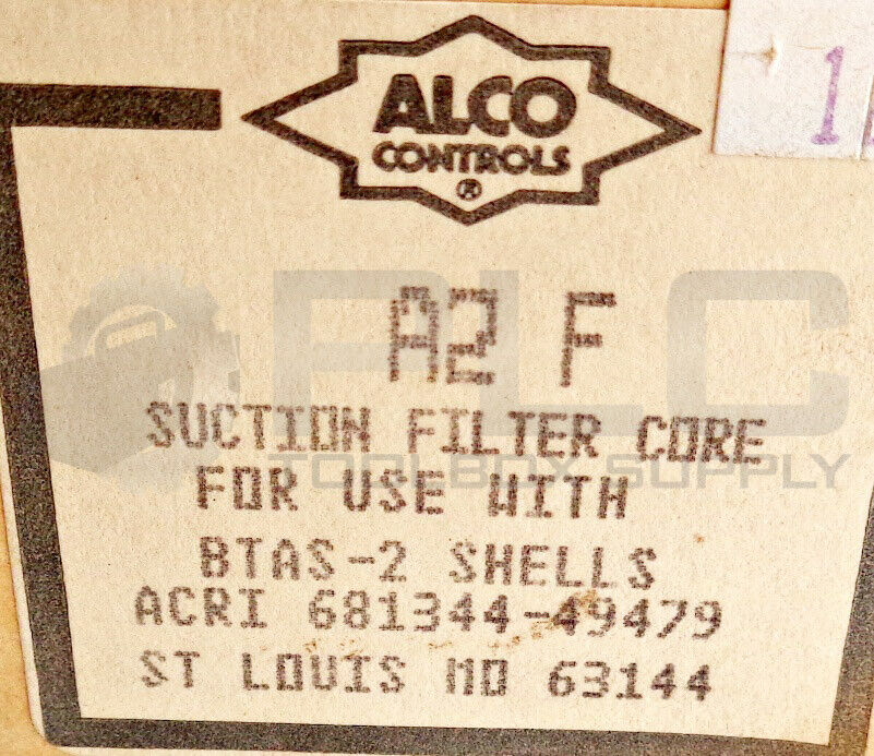 NEW ALCO CONTROLS A2 F SUCTION FILTER CORE - PLC Toolbox Supply