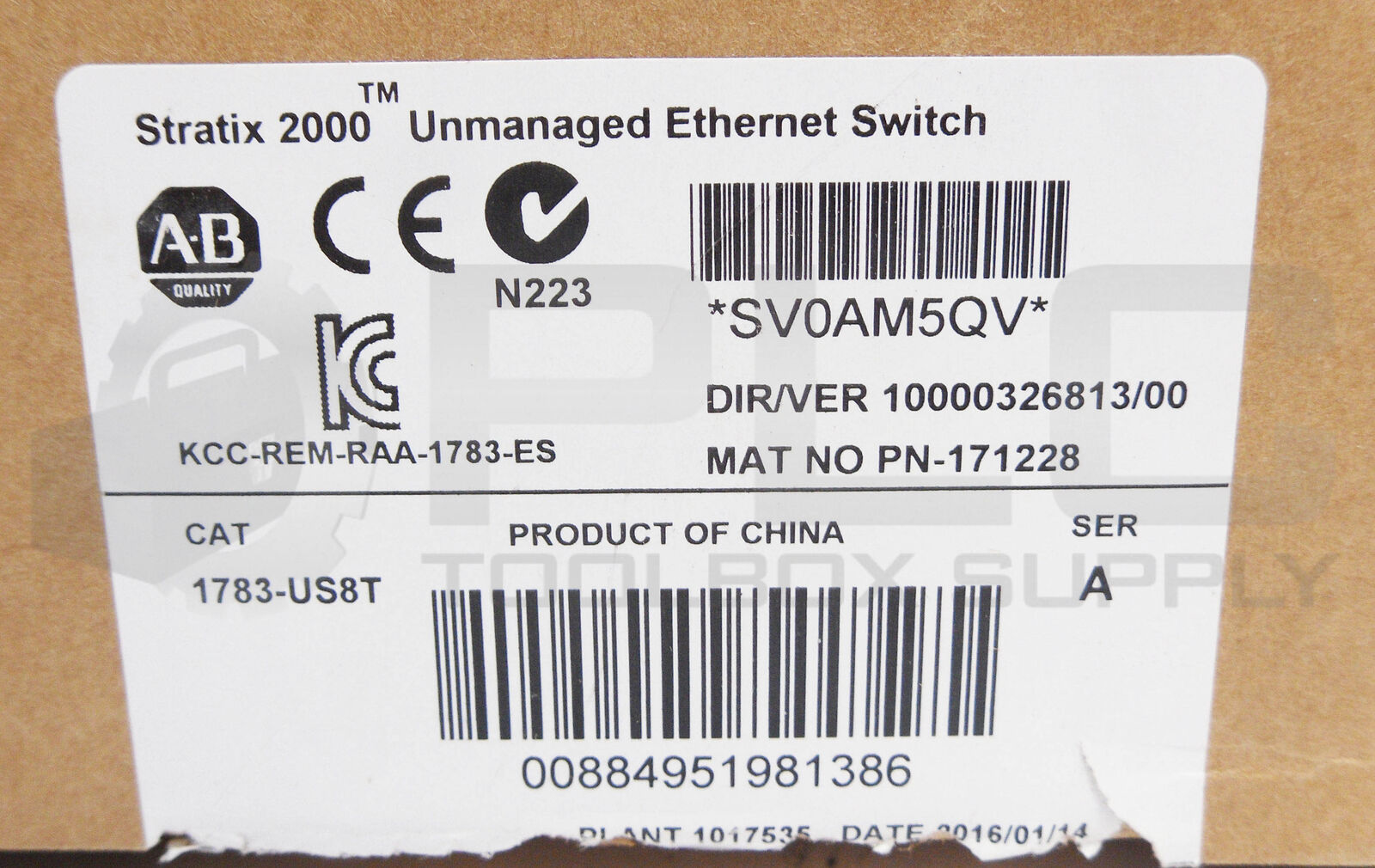 NEW ALLEN BRADLEY 1783-US8T /A STRATIX 2000 UNMANAGED ETHERNET SWITCH ...