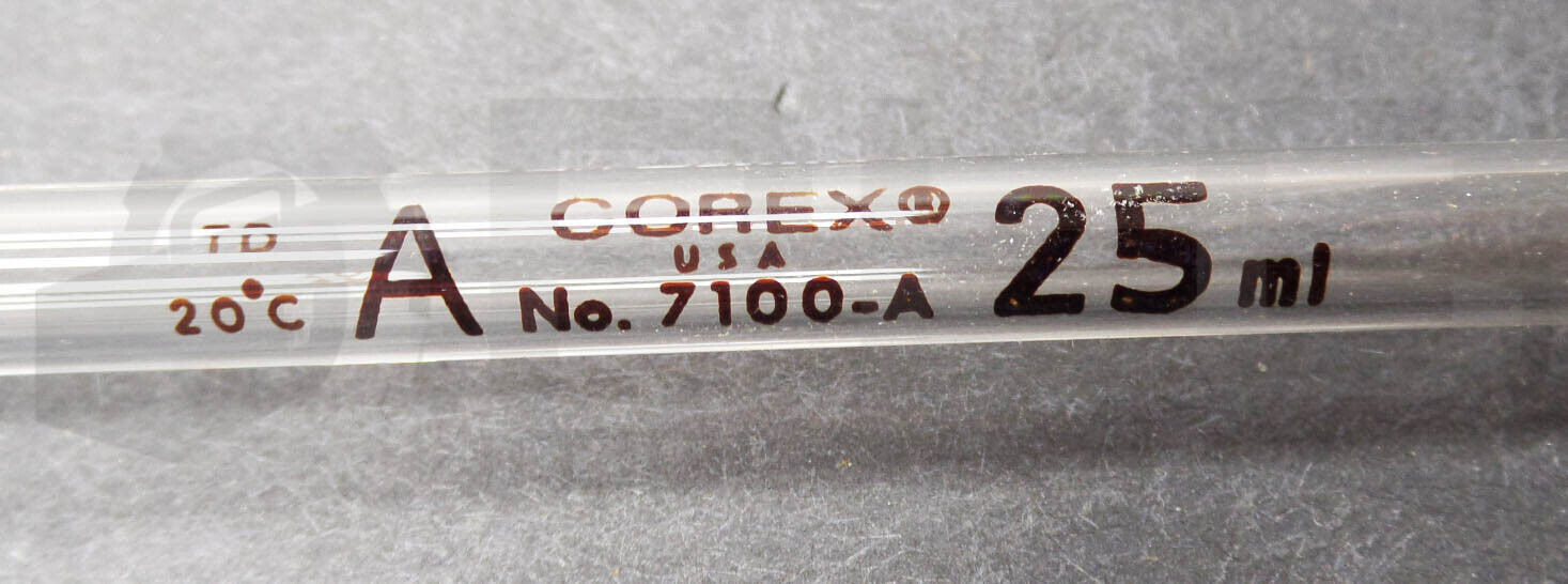 NEW BOX OF 6 COREX 7100A ACCU-RED PIPET 25mL 7100-A - PLC Toolbox Supply