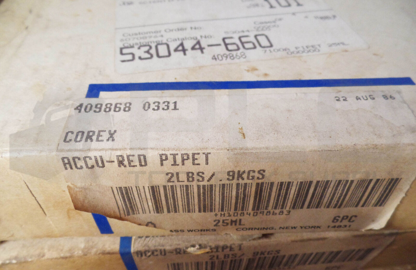 NEW BOX OF 6 COREX 7100A ACCU-RED PIPET 25mL 7100-A - PLC Toolbox Supply