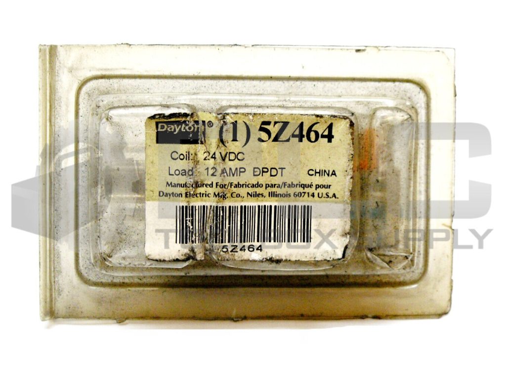 NEW DAYTON 5Z464 RELAY 24VDC COIL - PLC Toolbox Supply
