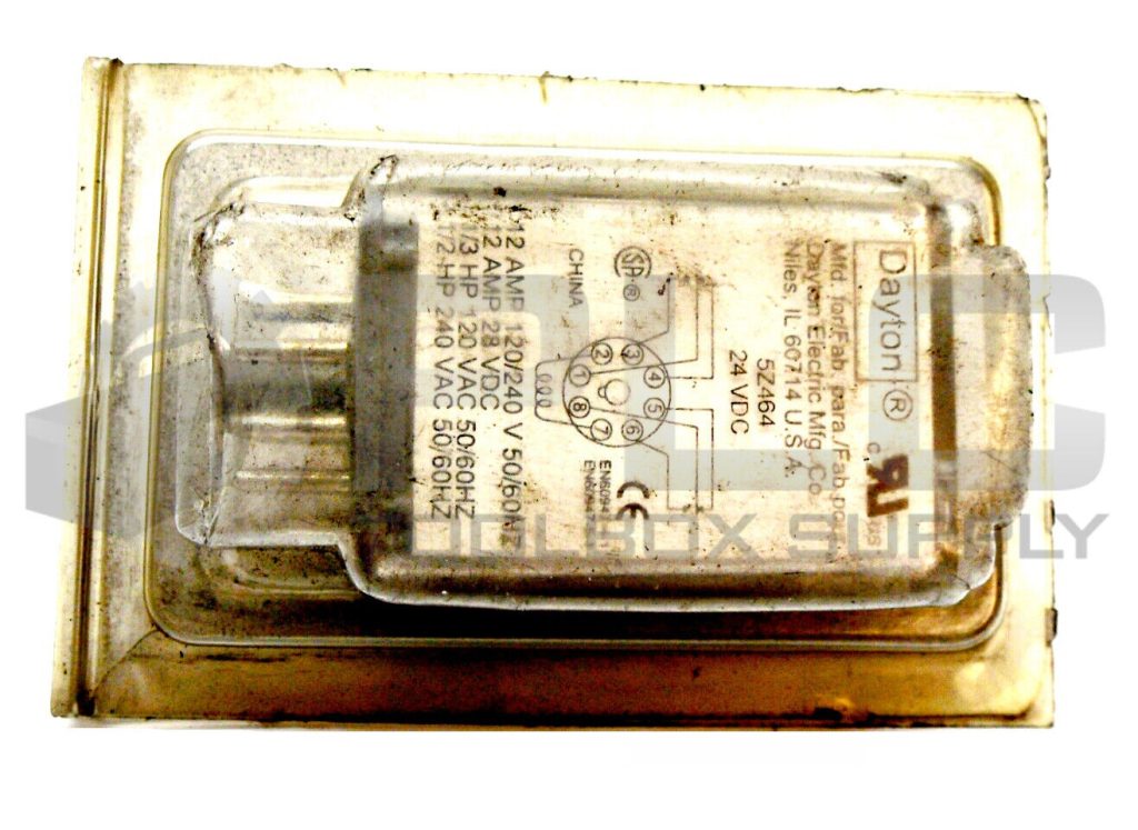 NEW DAYTON 5Z464 RELAY 24VDC COIL - PLC Toolbox Supply