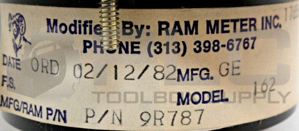 NEW GENERAL ELECTRIC/RAM METER INC. 9R787 METER 150-0-150 DC SHUNT ...