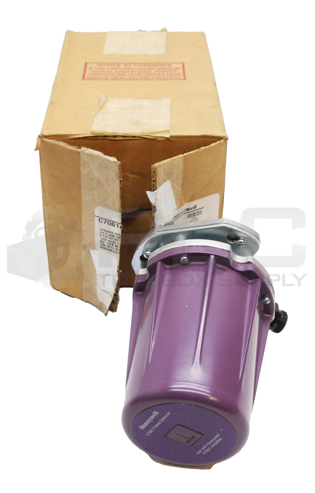 NEW HONEYWELL C7061A 1038 UV FLAME DETECTOR 5 PIN 120V 50/60HZ 3/4 ...