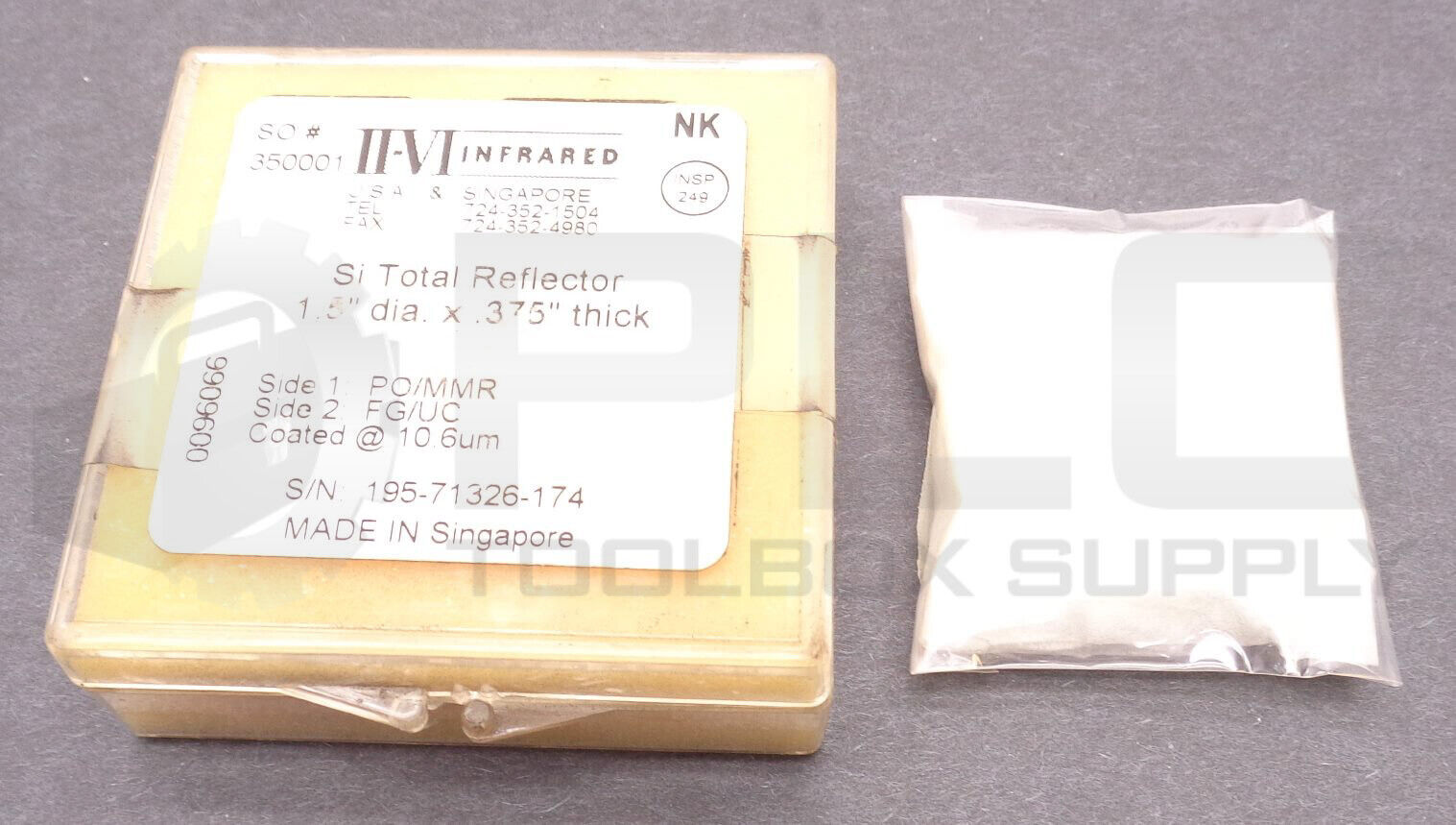 NEW II-VI INFRARED Si TOTAL REFLECTOR 1.5"DIA X .375" THICK - PLC ...