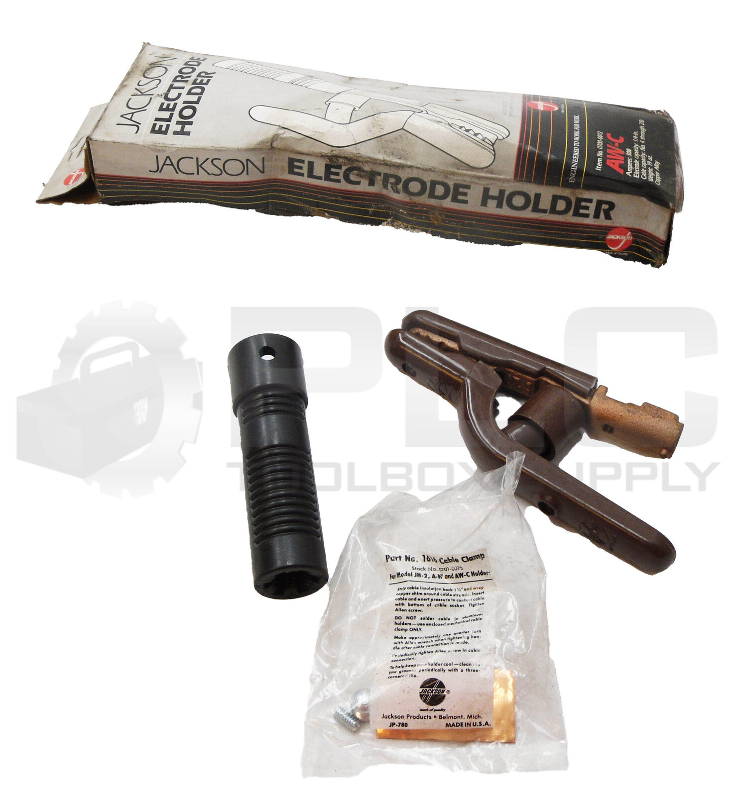 NEW JACKSON 0700-0012 ELECTRODE HOLDER 300A 1/4" AW-C *READ* - PLC ...