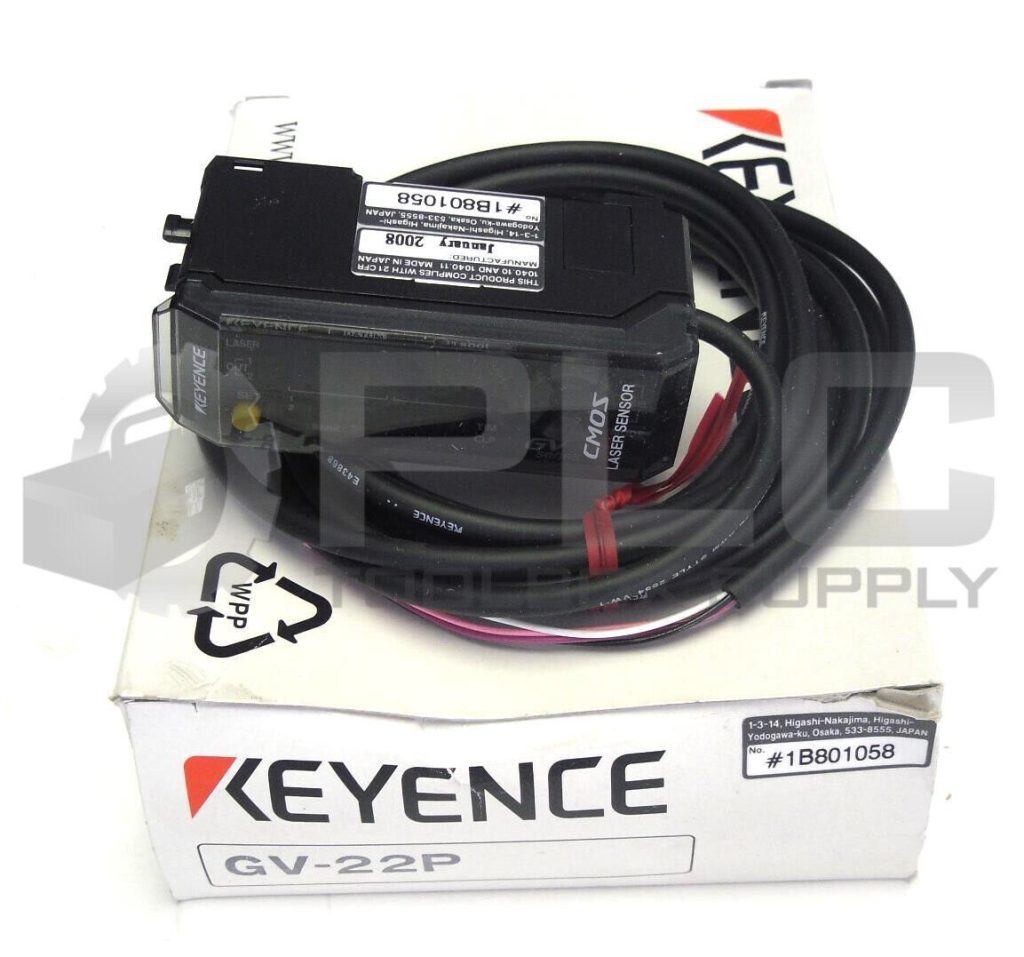 NEW KEYENCE GV-22P LASER SENSOR AMPLIFIER DIGITAL CMOS 10-30VDC PNP ...