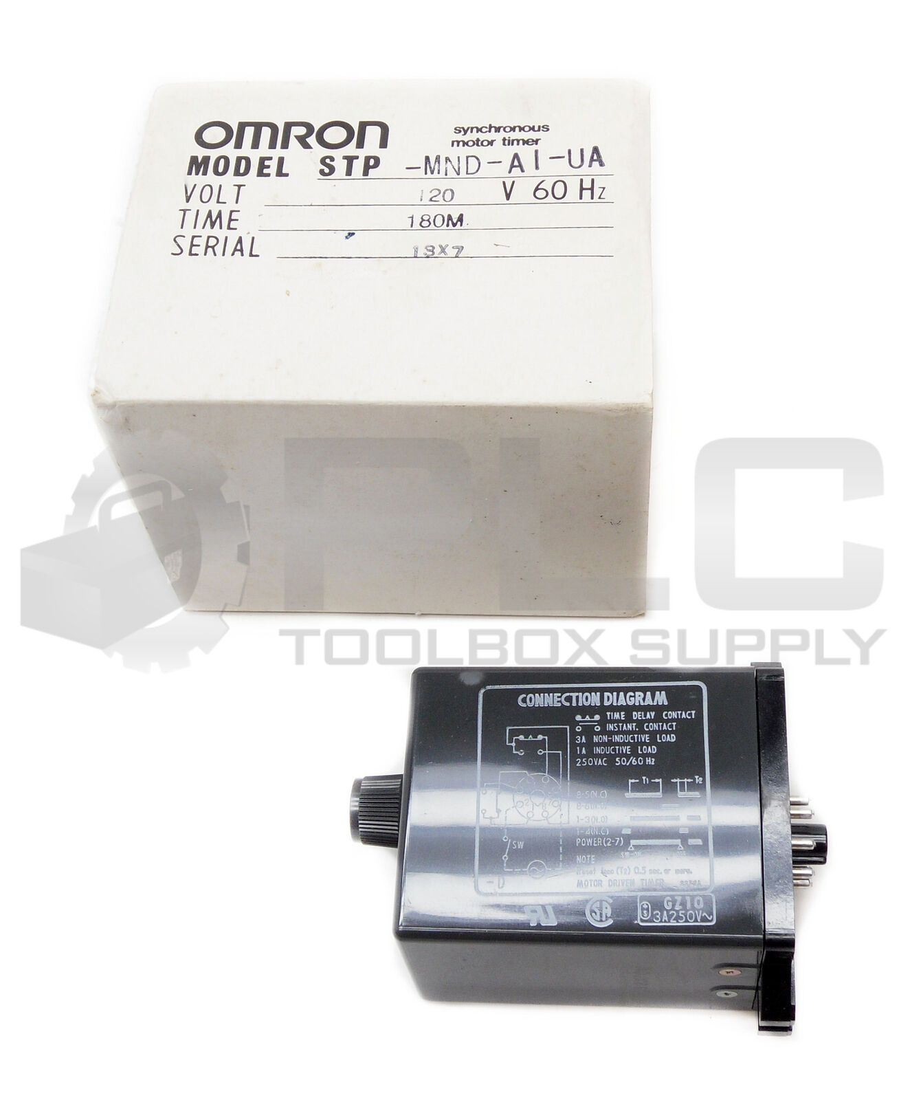 NEW OMRON STP-MND-AI-UA SYNCHRONOUS MOTOR TIMER 120V 60HZ 180 MINTUE ... NEW OMRON STP-MND-AI-UA SYNCHRONOUS MOTOR TIMER 120V 60HZ 180 MINTUE ...